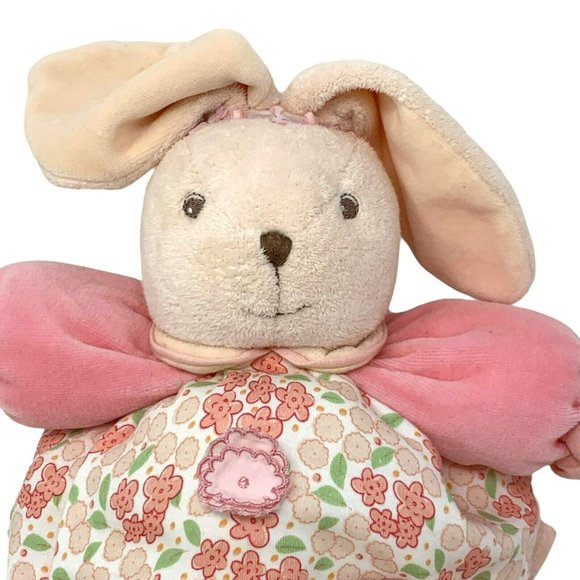 Kaloo | Toys | Kaloo Bunny Rabbit Pink Chubby Plush Rattle Lovey | Poshmark